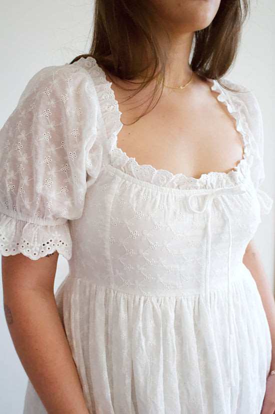 Feona Eyelet Dress – SoBo Boutique